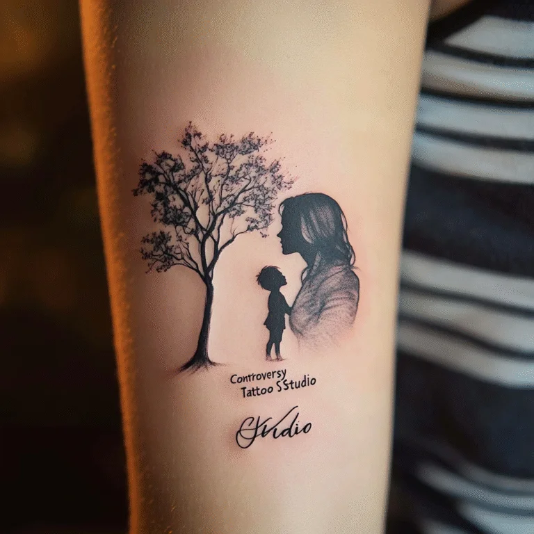 35+ Beautiful Tattoo Ideas to Honor Your Child's Name: Designs for ...