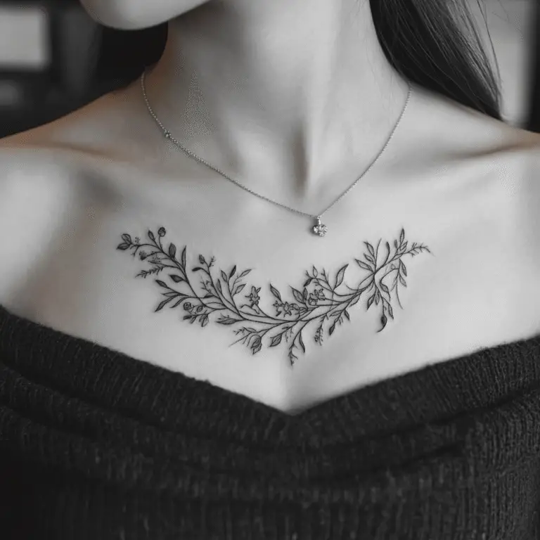25+ Stunning Chest Tattoo Ideas for Women: From Delicate Florals to ...