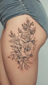 25+ Stunning Upper Thigh Tattoo Ideas: From Delicate Designs to Bold ...