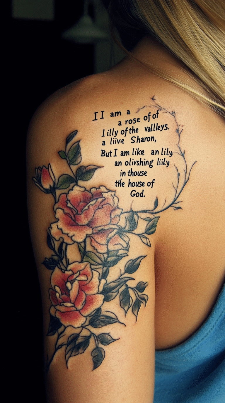 55+ Inspiring Bible Verse Tattoos for Women: Faith-Filled Designs ...