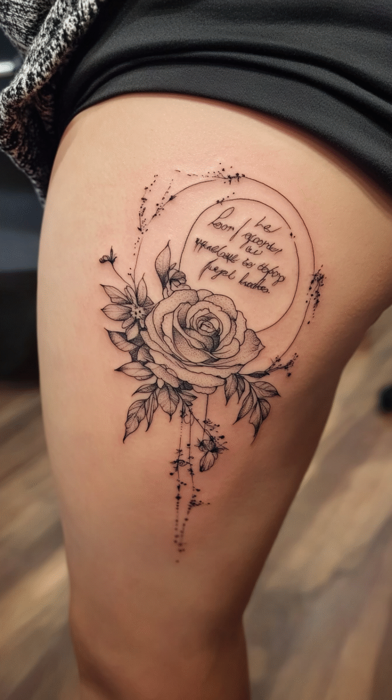 25+ Stunning Upper Thigh Tattoo Ideas: From Delicate Designs to Bold ...