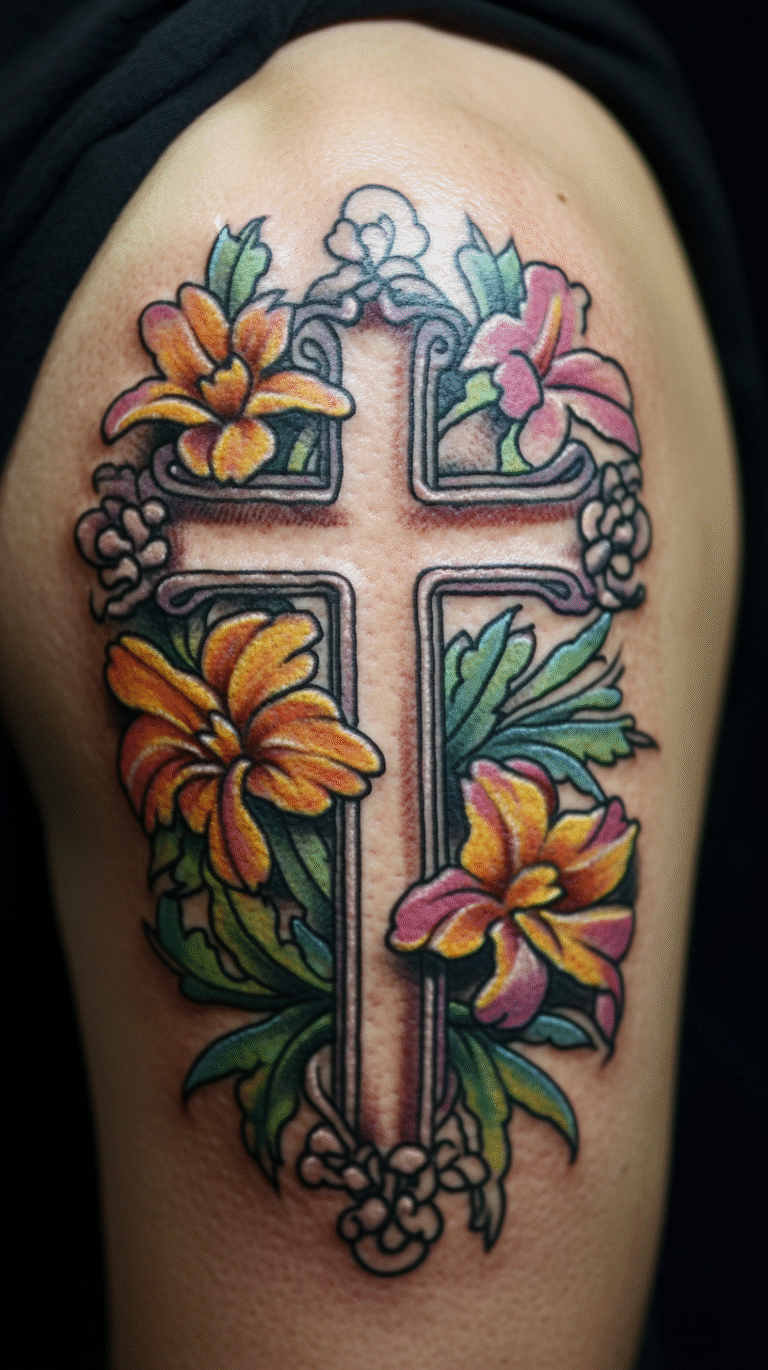 31+ Powerful Cross Tattoos for Men: Designs That Symbolize Faith ...