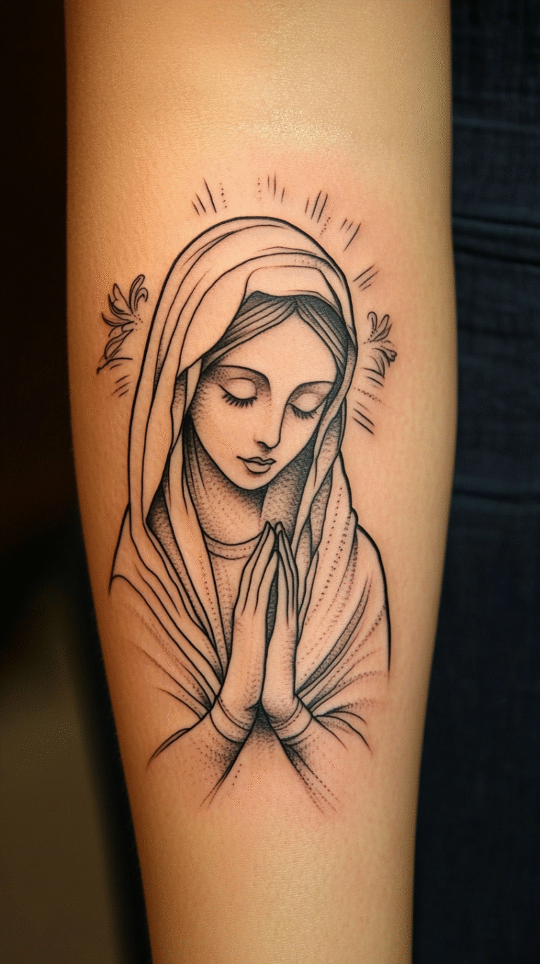 30+ Powerful Virgin Mary Tattoo Designs: Sacred Symbols of Faith ...