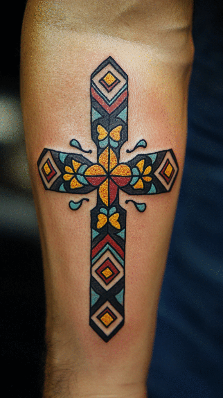 31+ Powerful Cross Tattoos for Men: Designs That Symbolize Faith ...