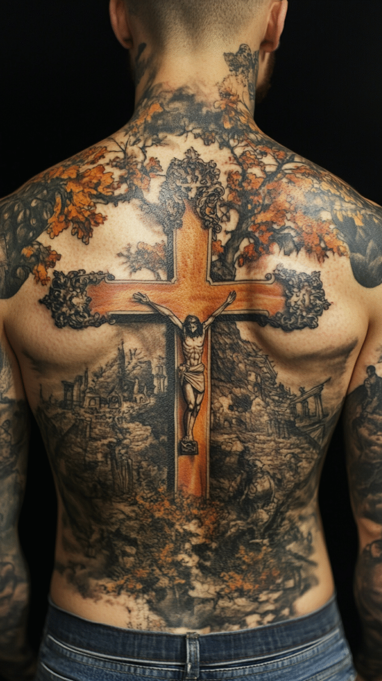 31+ Powerful Cross Tattoos for Men: Designs That Symbolize Faith ...