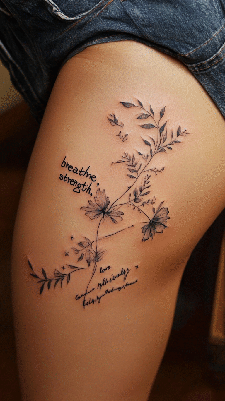 25+ Stunning Upper Thigh Tattoo Ideas: From Delicate Designs to Bold ...