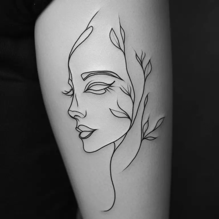 25+ Elegant Line Work Tattoo Ideas That Make a Subtle Statement ...