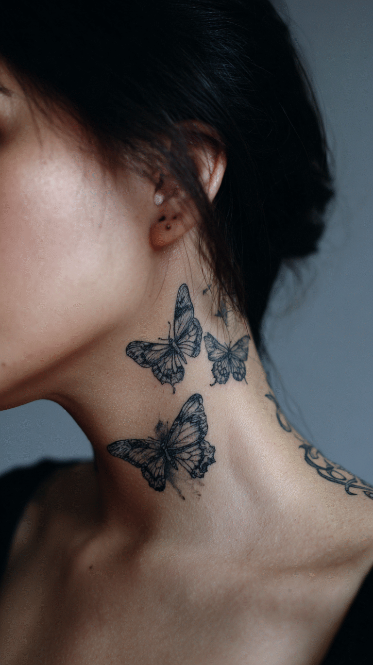 50+ Beautiful Neck Tattoos for Women: Designs, Meanings & Placement ...