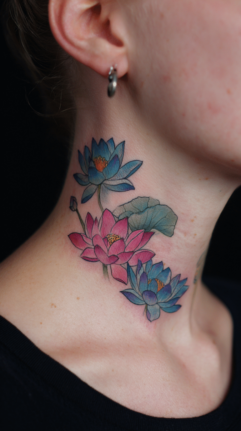 50+ Beautiful Neck Tattoos for Women: Designs, Meanings & Placement ...